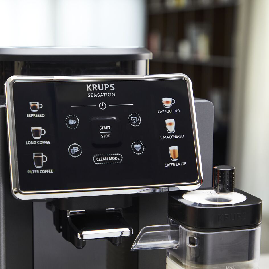KRUPS EA912HF0 Sensation Milk automata kávéfőző szürke | MediaMarkt