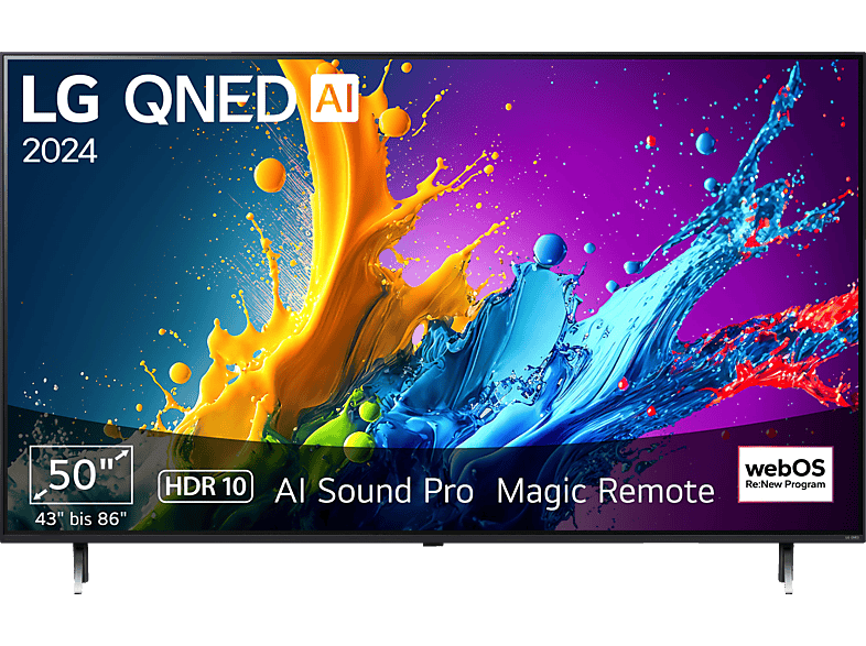 QNED TV LG 50QNED86T6A QNED TV (Flat, 50 Zoll / 127 cm, UHD 4K, SMART ...