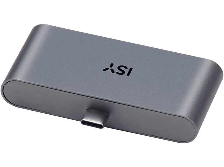 ISY IAD 1019-1 4-in-1 USB-C Multiport-Adapter, Aluminium grau | MediaMarkt