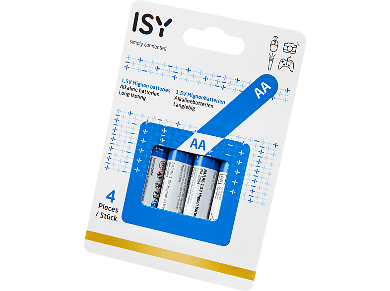 ISY AA LR06 ceruza alkáli elem, 1,5V, 4 db (IBA-2004) | MediaMarkt