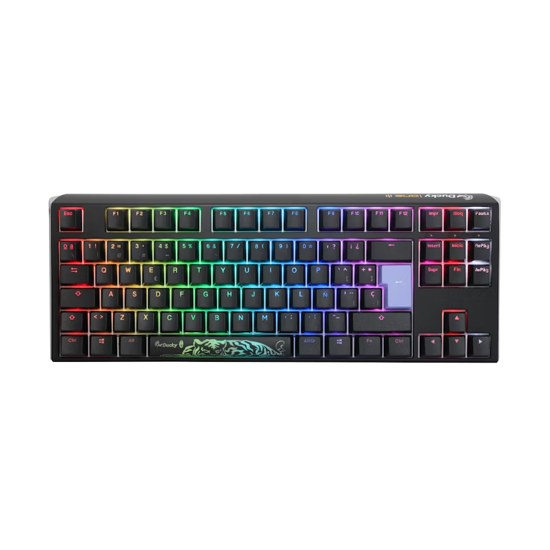 Teclado gaming | Ducky ONE 3 Classic TKL RGB MX-SILENT RED, Cable USB ...