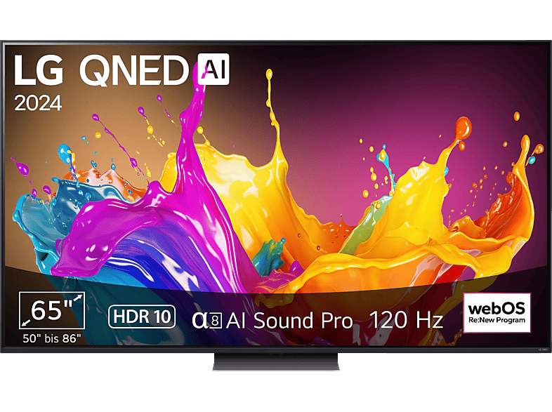 LG 65QNED86T6A QNED TV (Flat, 65 Zoll / 165 cm, UHD 4K, SMART TV, webOS ...