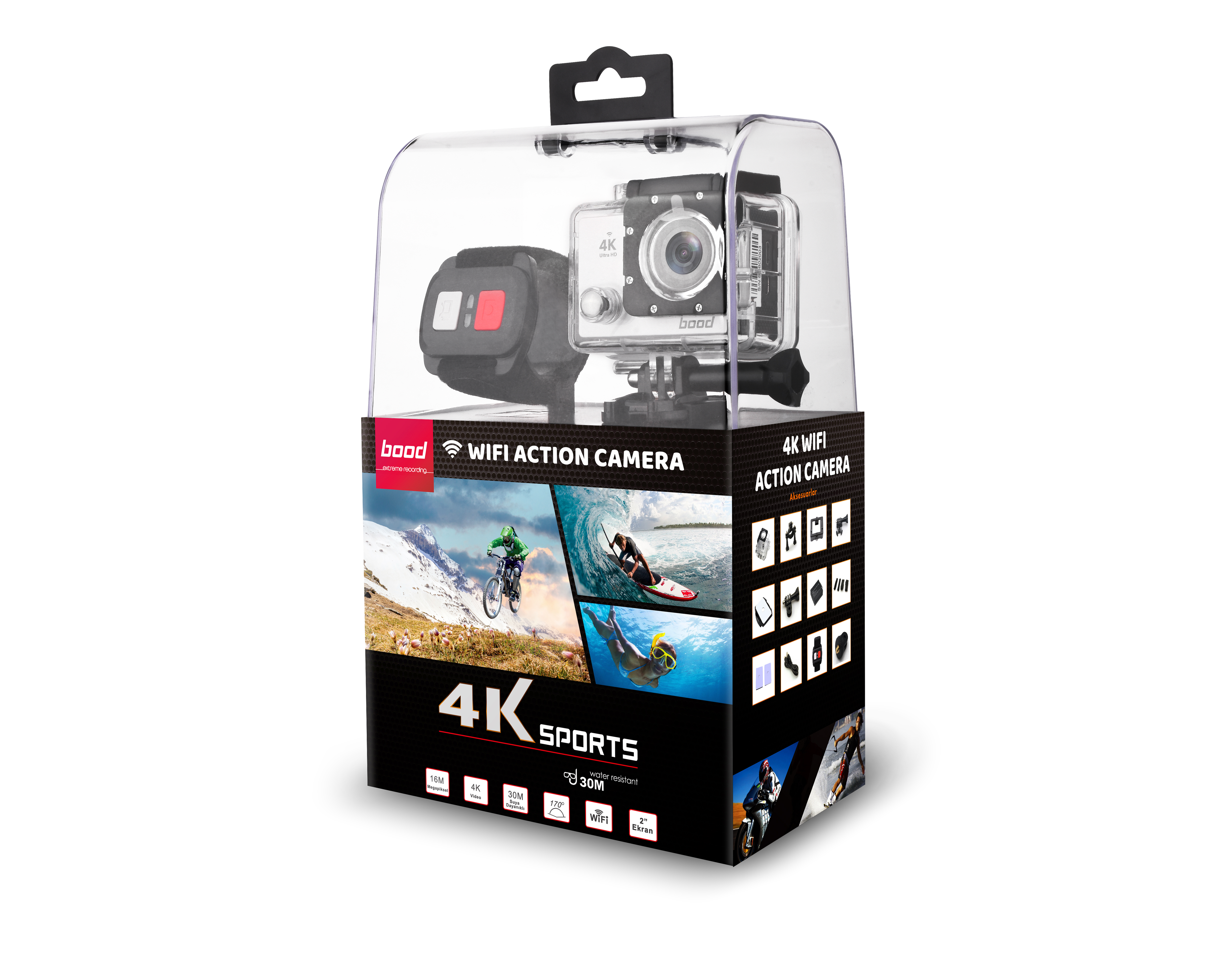 BOOD BD-8000 4K Wi-Fi Aksiyon Kamera Fiyat & Özellik | MediaMarkt
