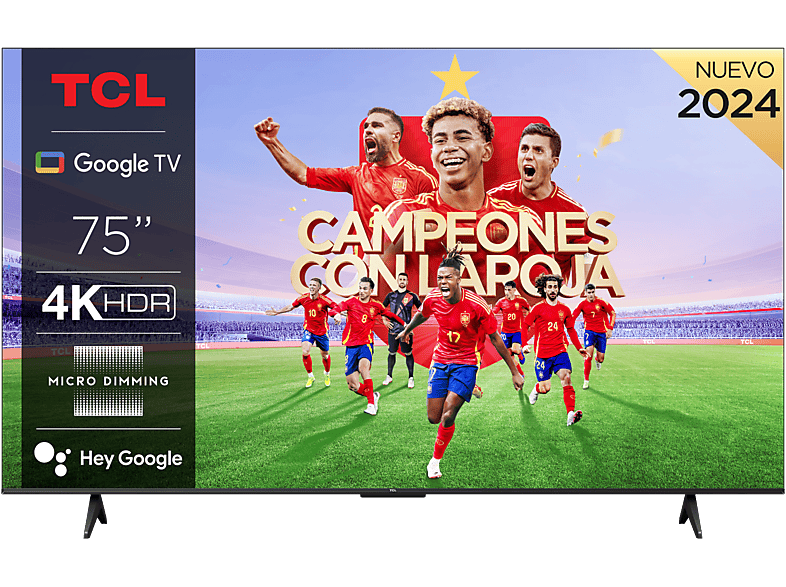 TV LED 75" | TCL 75P655, UHD 4K, Quad Core, Smart TV, Google TV, HDR ...
