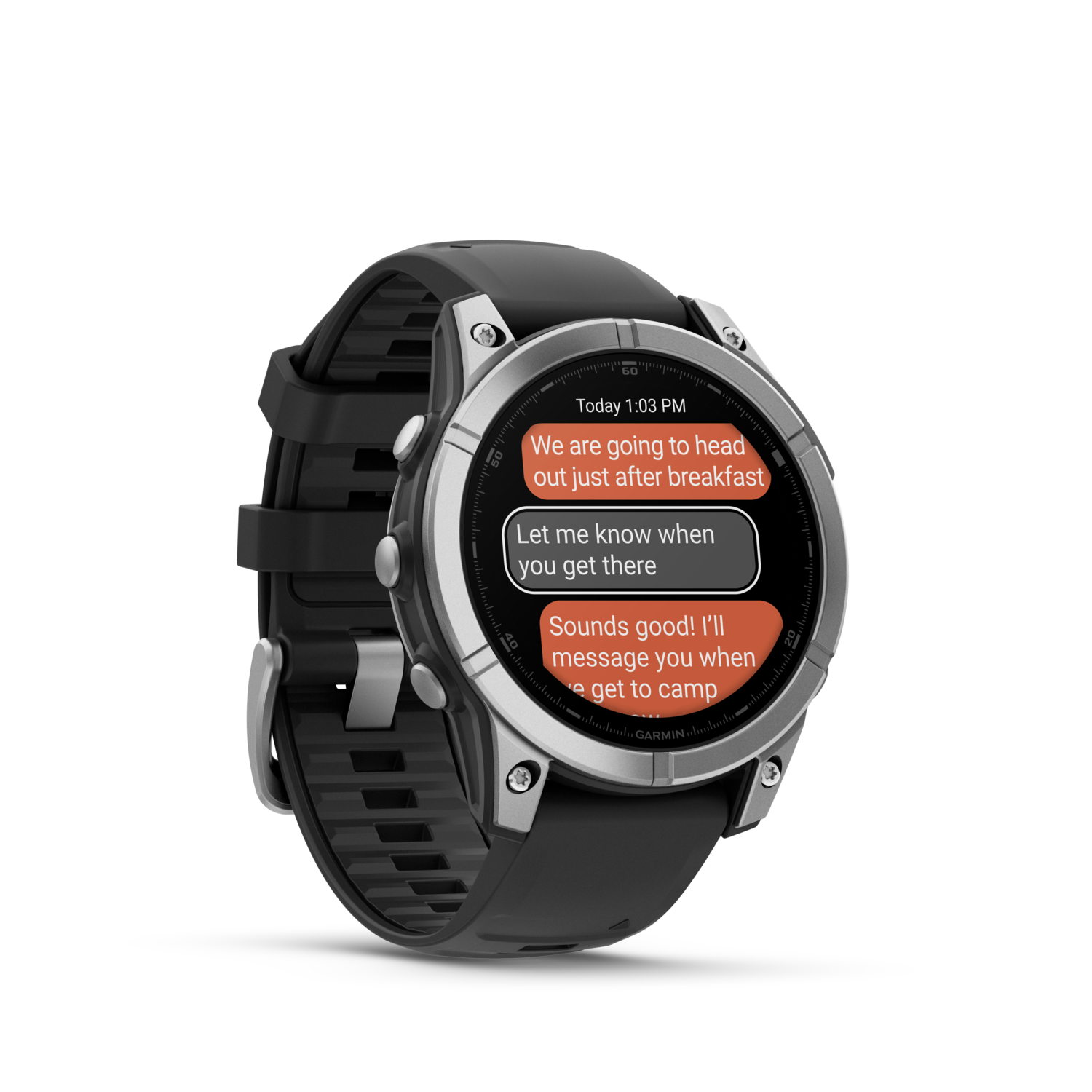 GARMIN fenix E RVS Smartwatch Zilver-Zwart | MediaMarkt