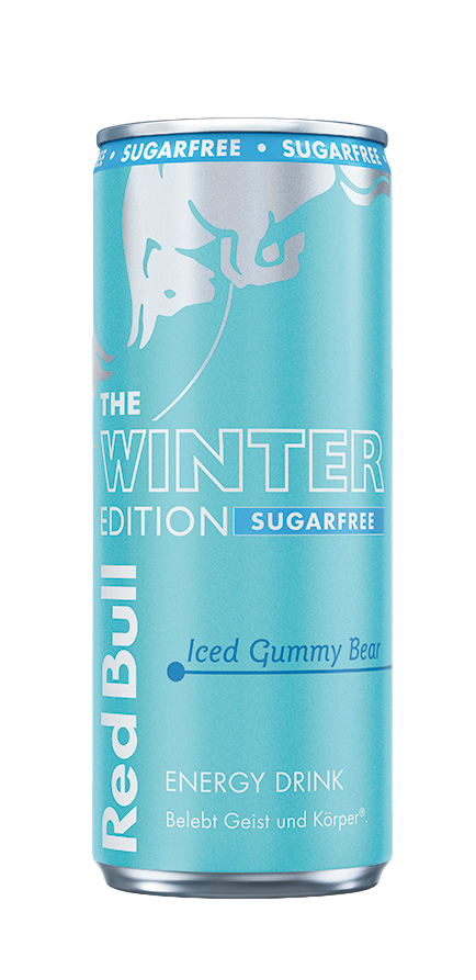 RED BULL 875226 Winter Edition, Iced Gummy Bear Sugarfree Energy Drink ...