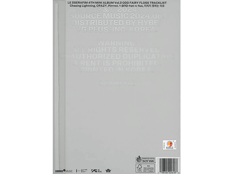 Le Sserafim | 4th Mini Album 'CRAZY' (ODD FAIRY FLOSS) - (CD) Le ...
