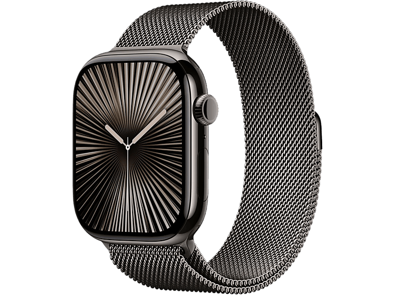 APPLE Watch S10 GPS + Cellular 42 mm Boîtier Titanium Slate, Bracelet ...
