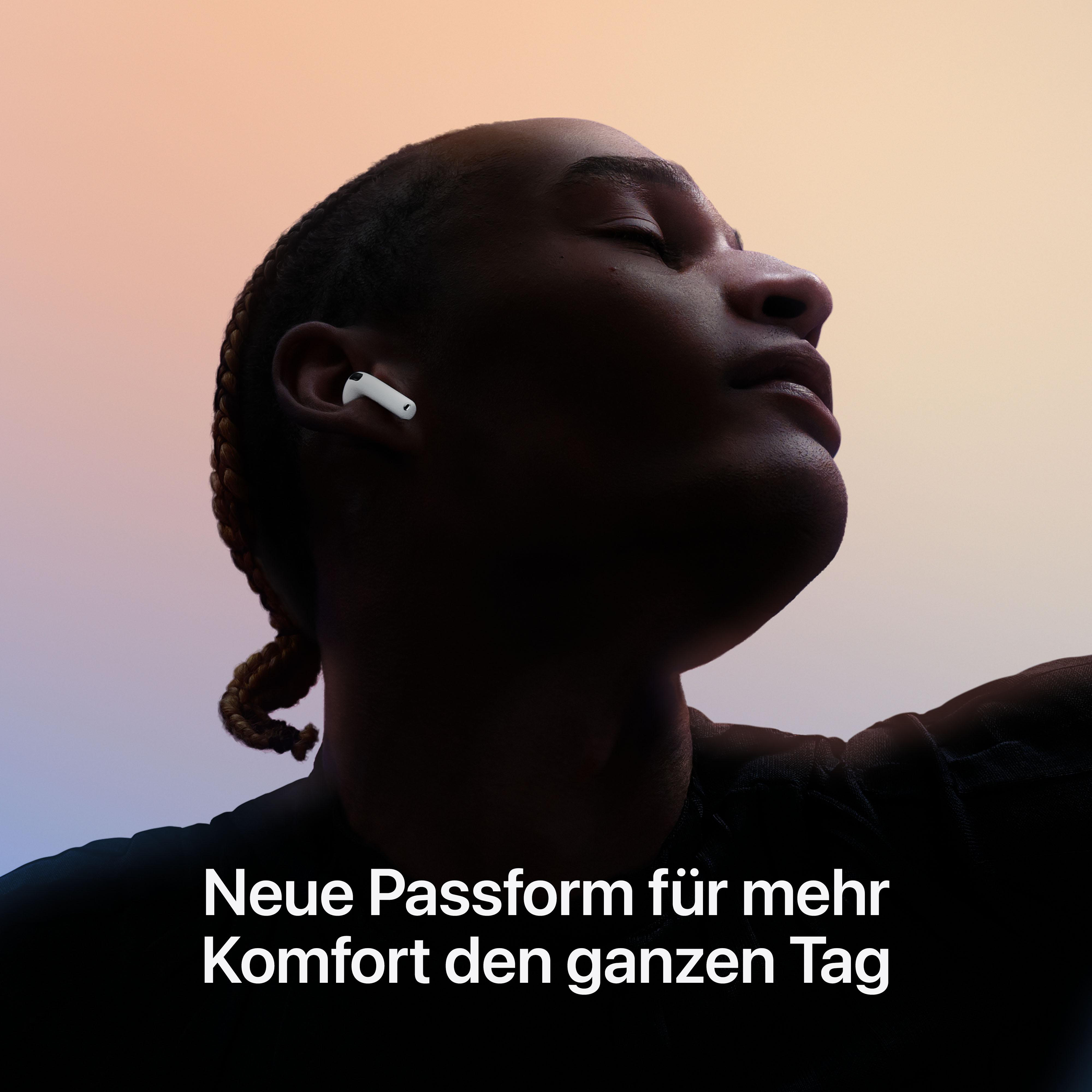 APPLE AirPods 4, In-ear Kopfhörer Bluetooth Weiß | MediaMarkt