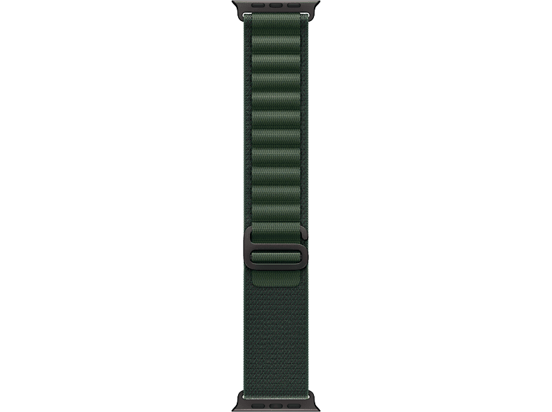 APPLE Smartwatch band 49mm Dark Green Alpine Loop Medium Black Titanium ...
