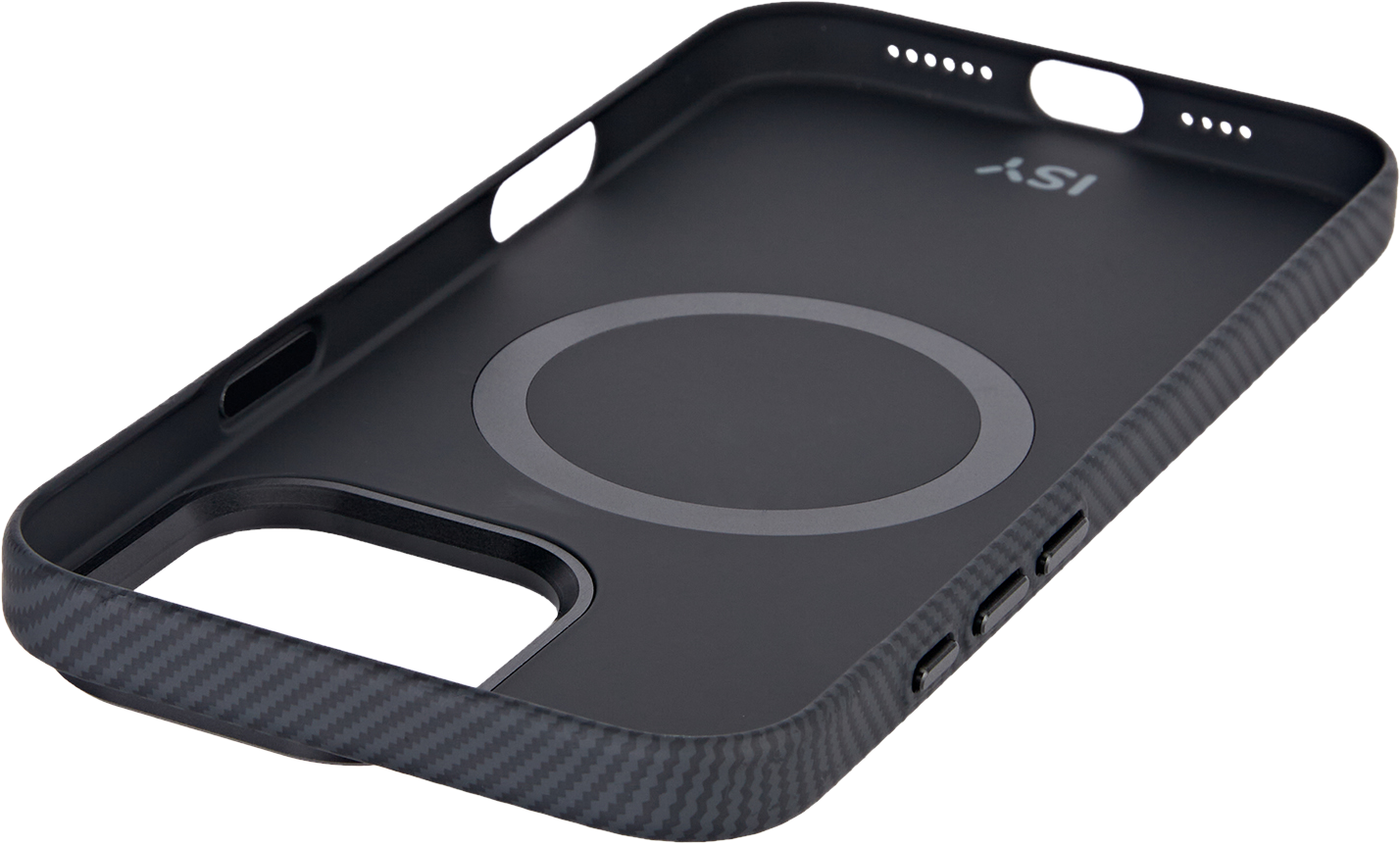 ISY ISC 3745 Carbon Case, Backcover, Apple, iPhone 16 Pro Max, Black ...