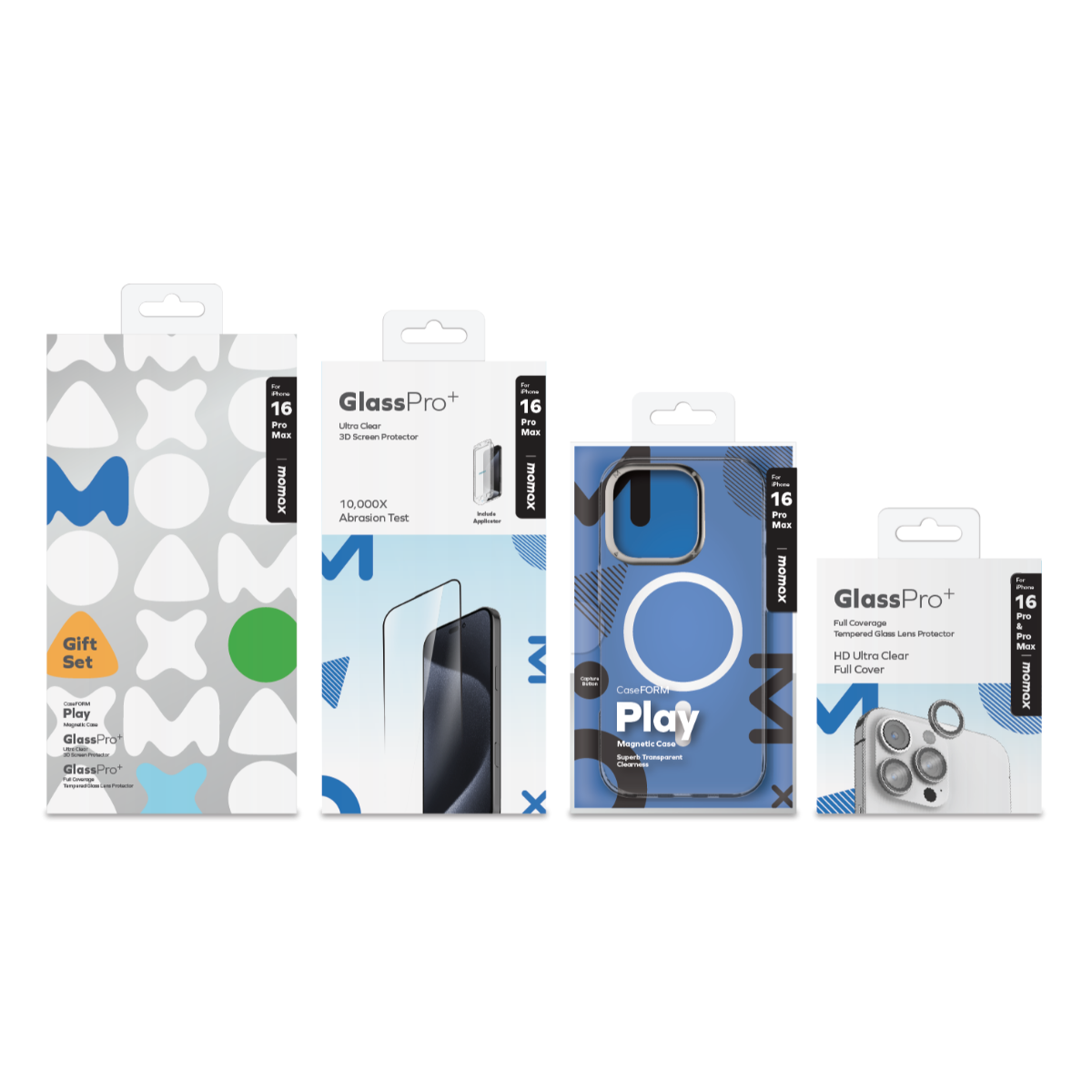 MOMAX MXAP24XLTGS iPhone 16 Pro Max Protecton Telefon Kılıfı +Ekran ...