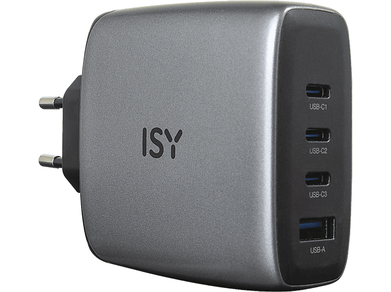 ISY IAC-5140-GY GAN Ladegerät universal 140 W, Grau | SATURN