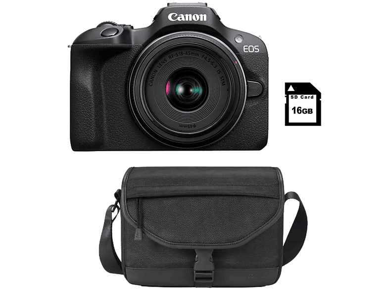 CANON EOS R100 MILC fényképezőgép+RF-S 18-45mm IS STM objektív+SB130 ...