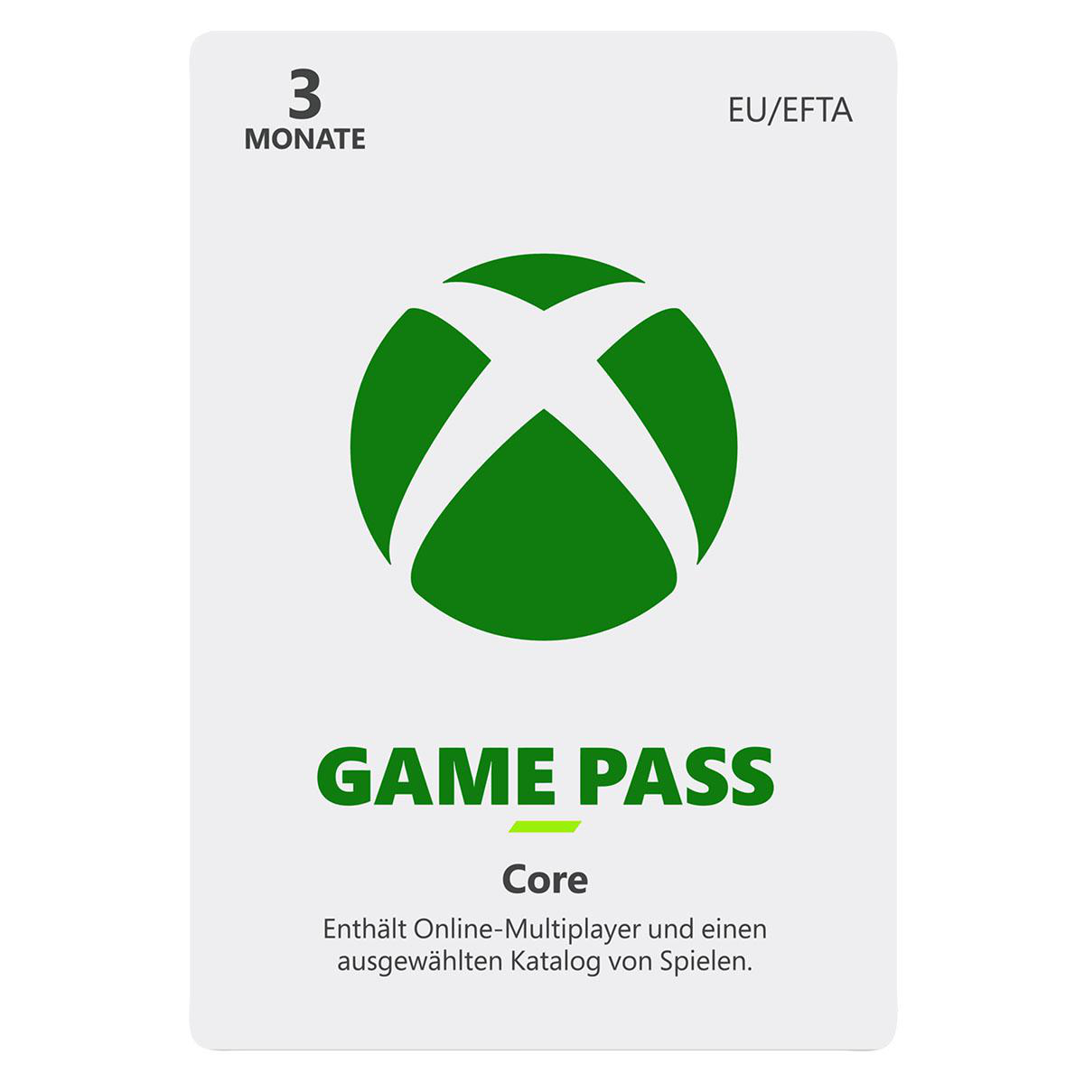 Xbox Game Pass Core | 3 Monate - [Multiplattform] | MediaMarkt