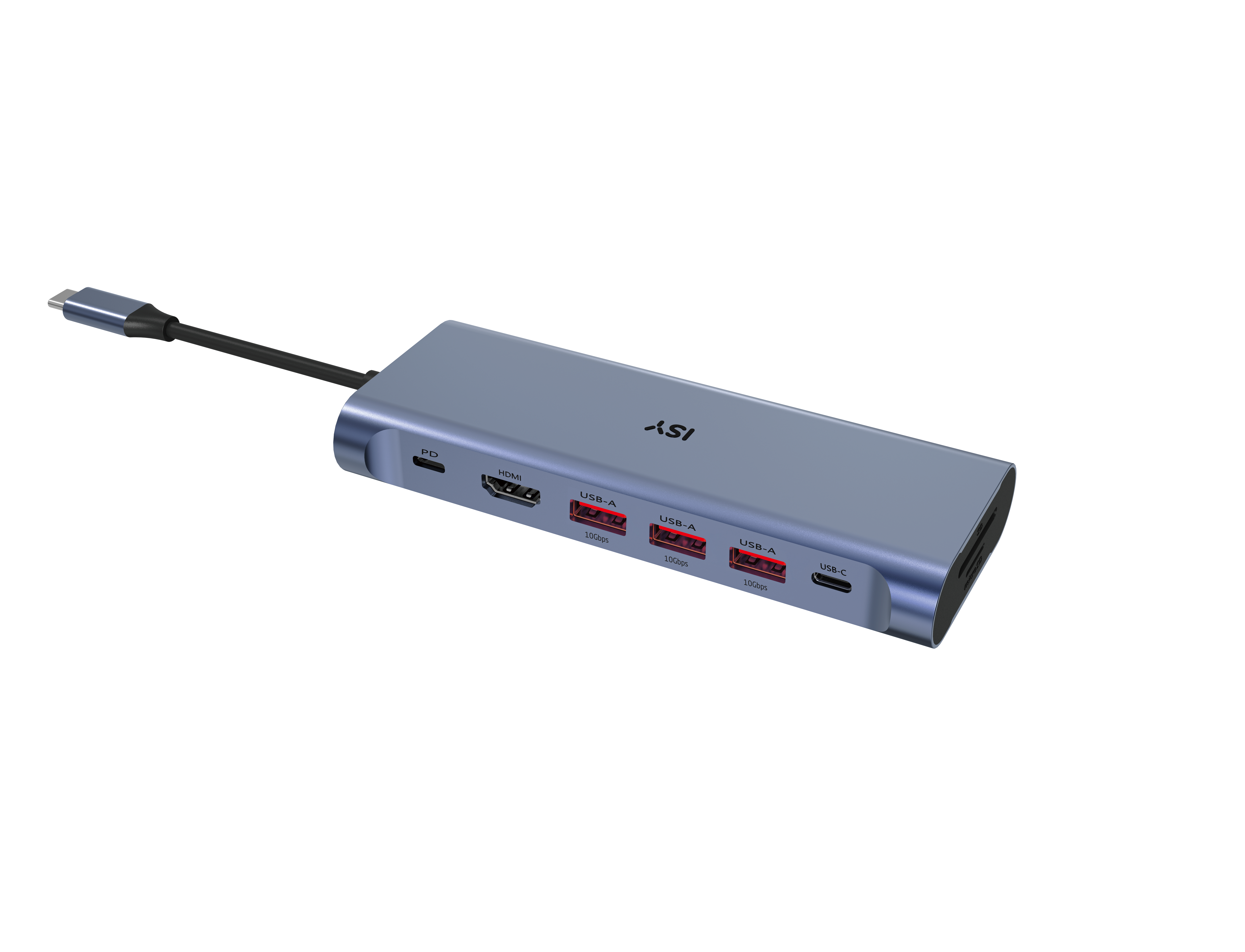 ISY IAD-1037 9-in-1-USB Hybrid Adapter, Silber | SATURN