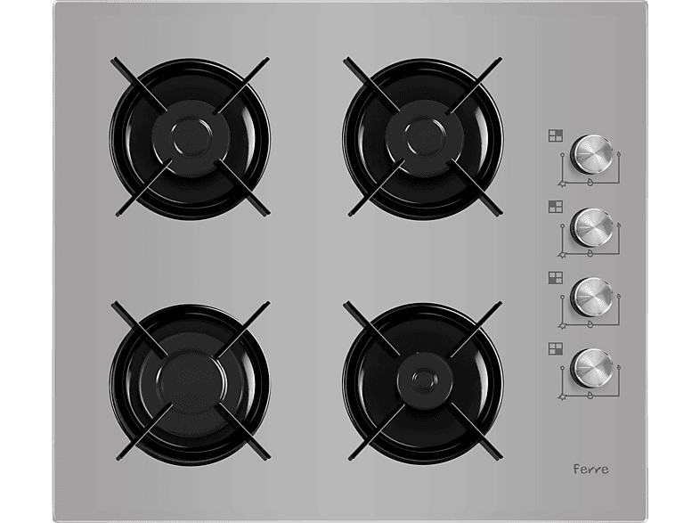 FERRE G2240 CE Cam Set Üstü Ocak Gri Fiyat & Özellik | MediaMarkt