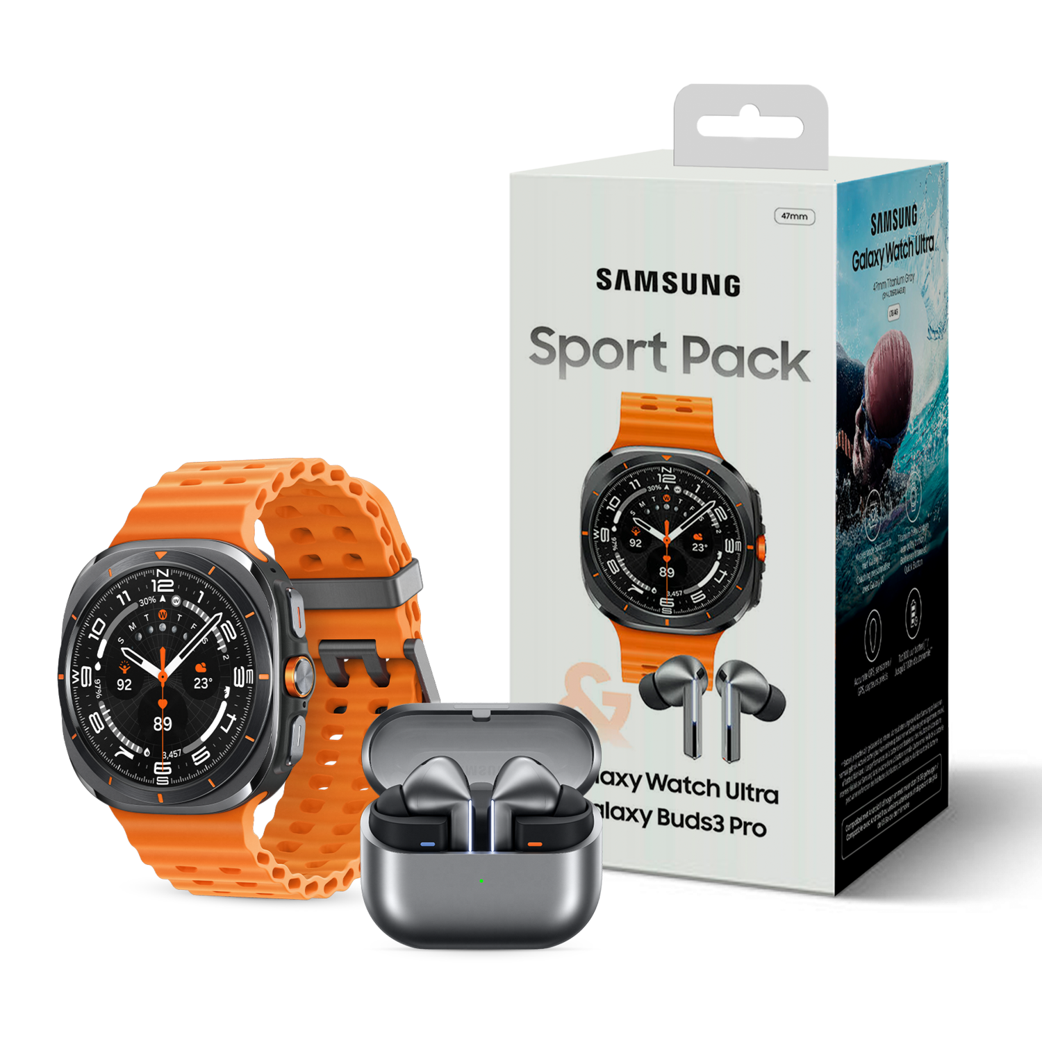 SAMSUNG SPORT PACK Galaxy Watch Ultra & Buds3 Pro Zilver kopen ...