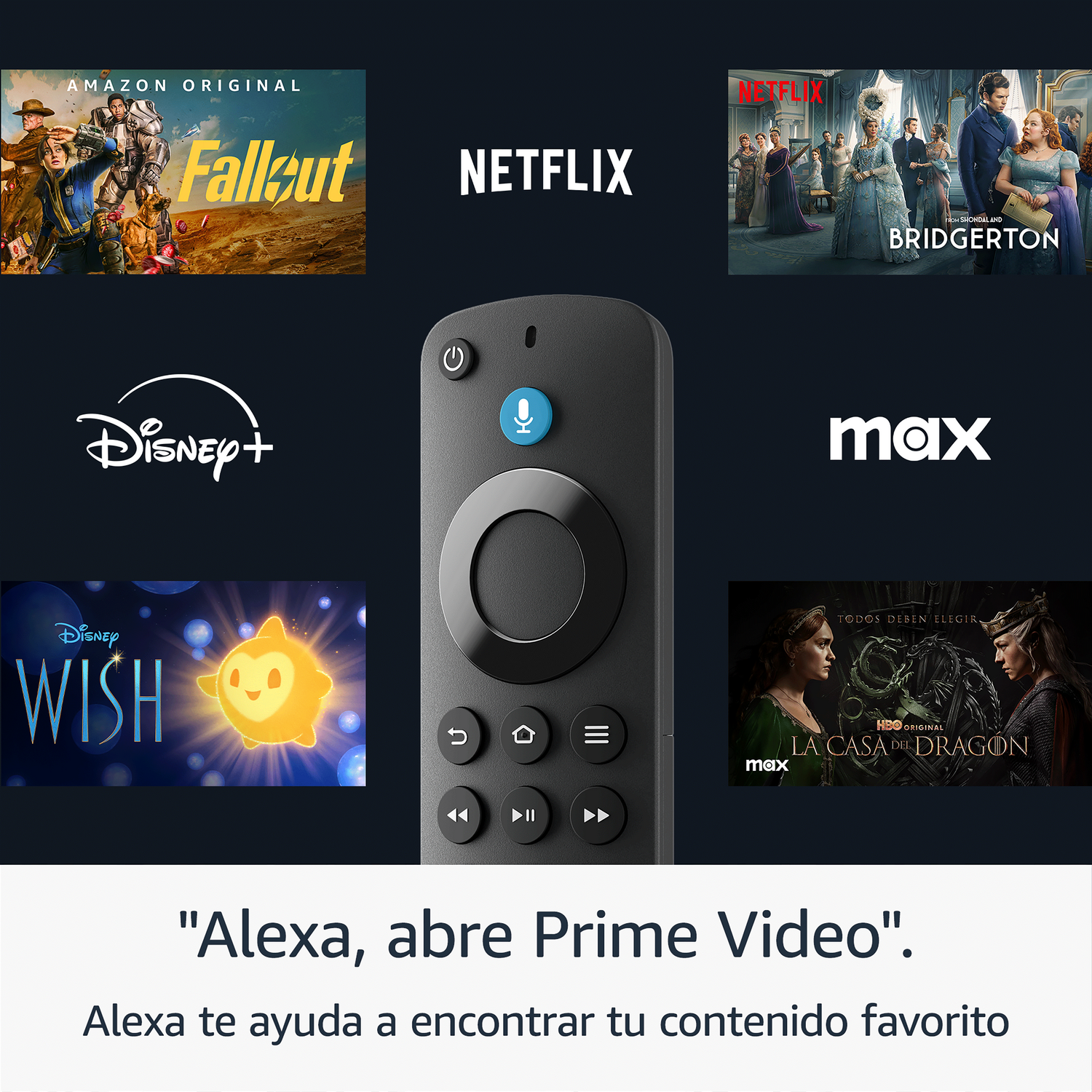 Reproductor multimedia | Amazon Fire TV Stick HD 2024, Mando por voz ...