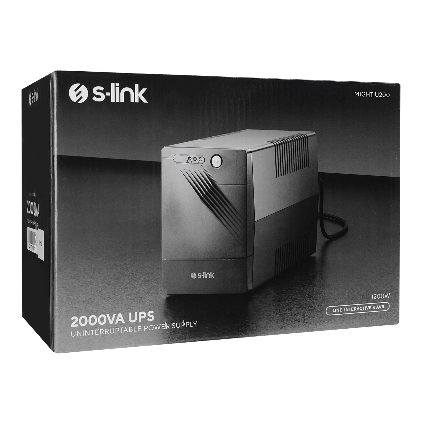 S-LINK Might U200 2000VA 12V9Ah*2 1200W Line-Interactive Kesintisiz UPS ...
