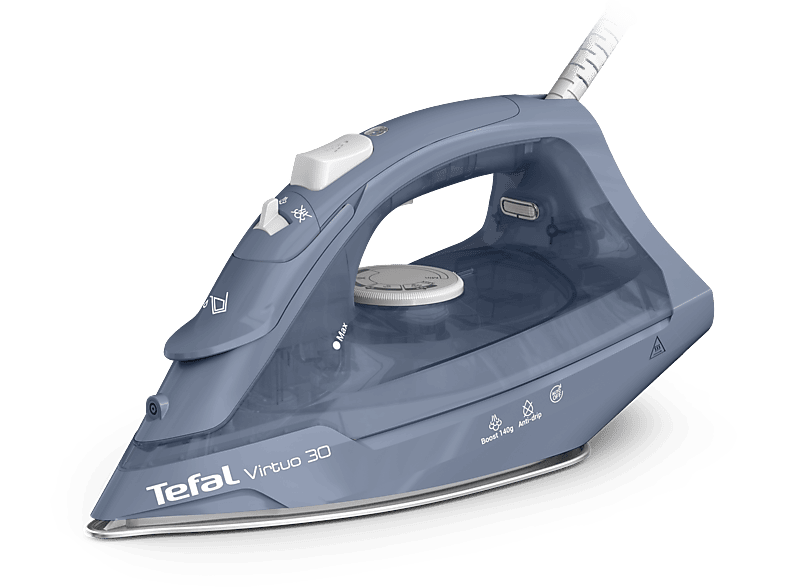 TEFAL FV2C60 Virtuo 30 Dampfbügeleisen (2200 Watt, Blue Salt) | MediaMarkt