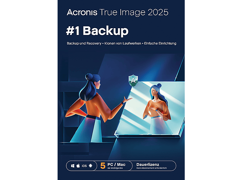 Acronis True Image 2025 5 Computer Perpetual | SATURN