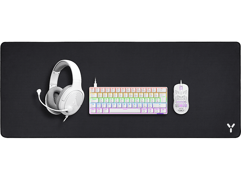 ISY IGB-2000, 4-in-1 Gaming Set, Mechanisch, kabelgebunden, Weiß 4-in-1 ...