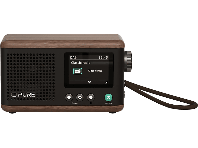 PURE Classic Mini DAB radio Walnoot | MediaMarkt