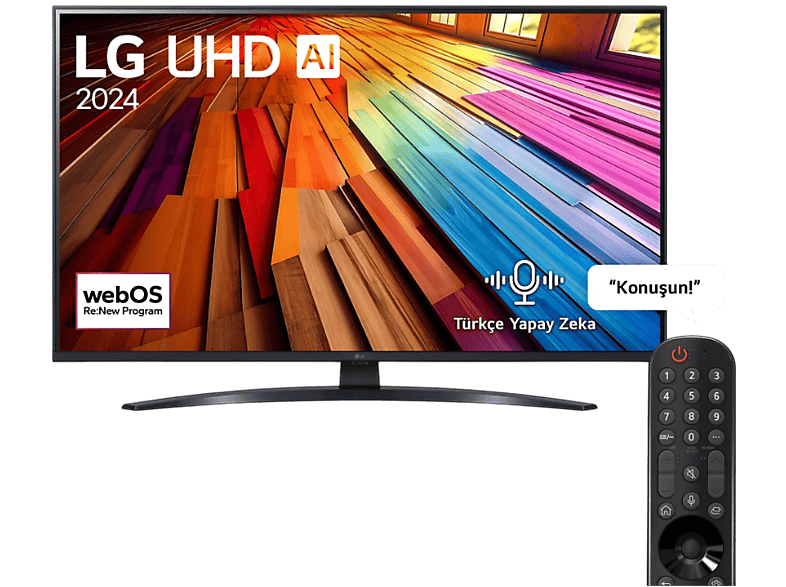 LG 43UT81006LA 4K Ultra HD 43" 109 Ekran Uydu Alıcılı webOS24 Smart LED ...