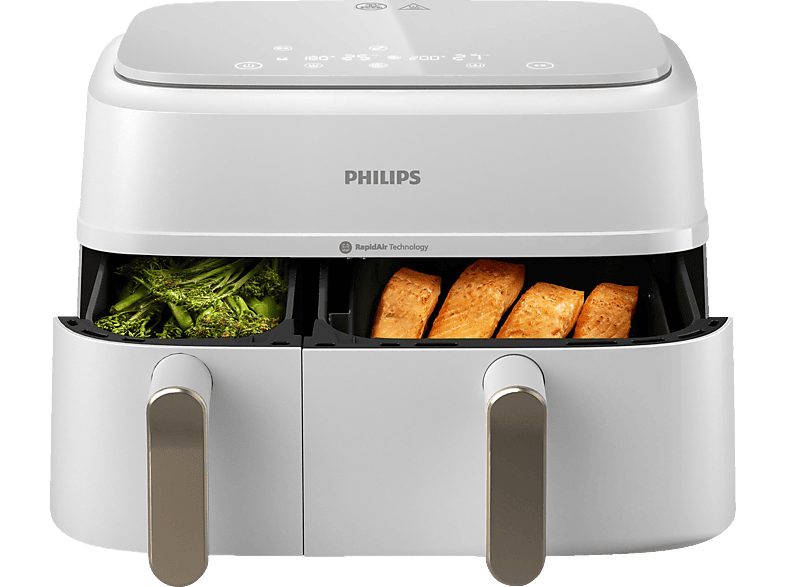 PHILIPS NA353/10 Airfryer 3000 Series Dual Basket 9L Kapazität (3L+6L ...