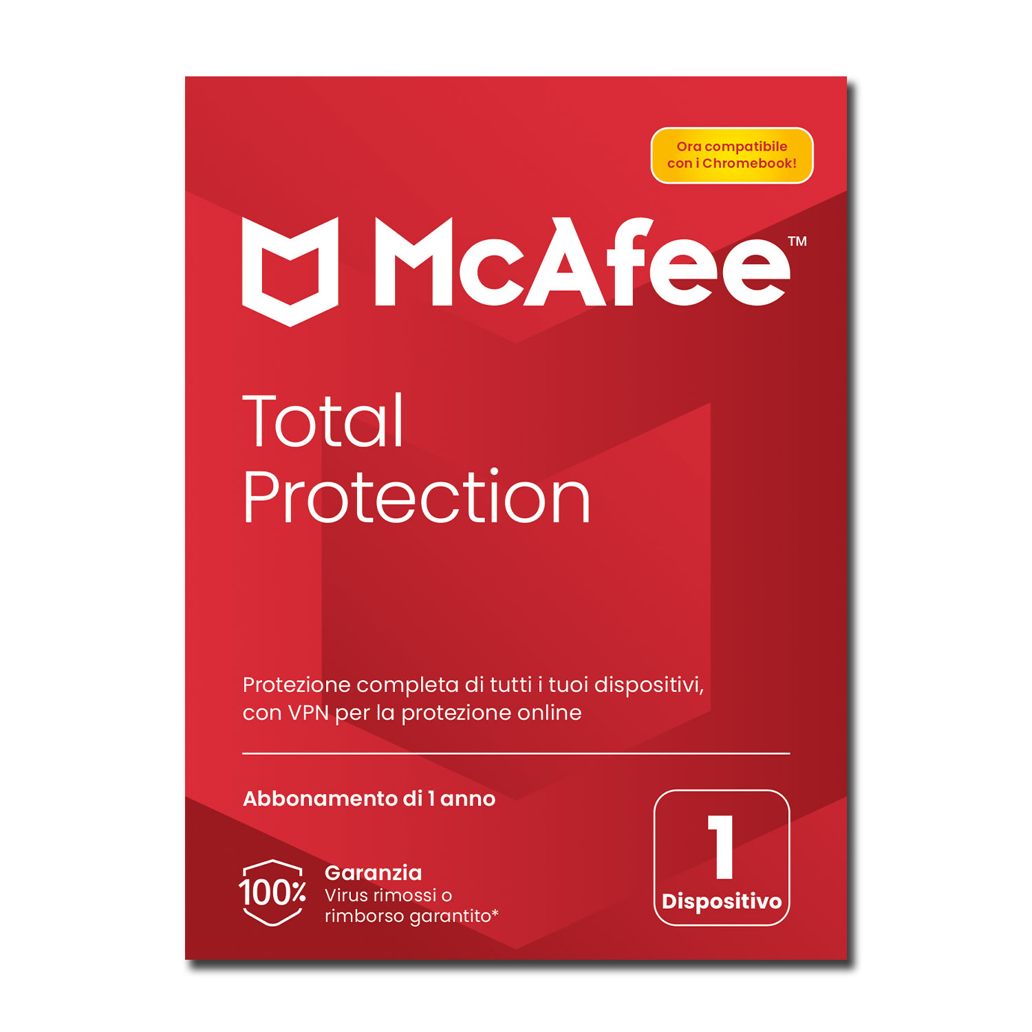 McAfee Total Protection 1 dispositivo, antivirus e sicurezza internet ...