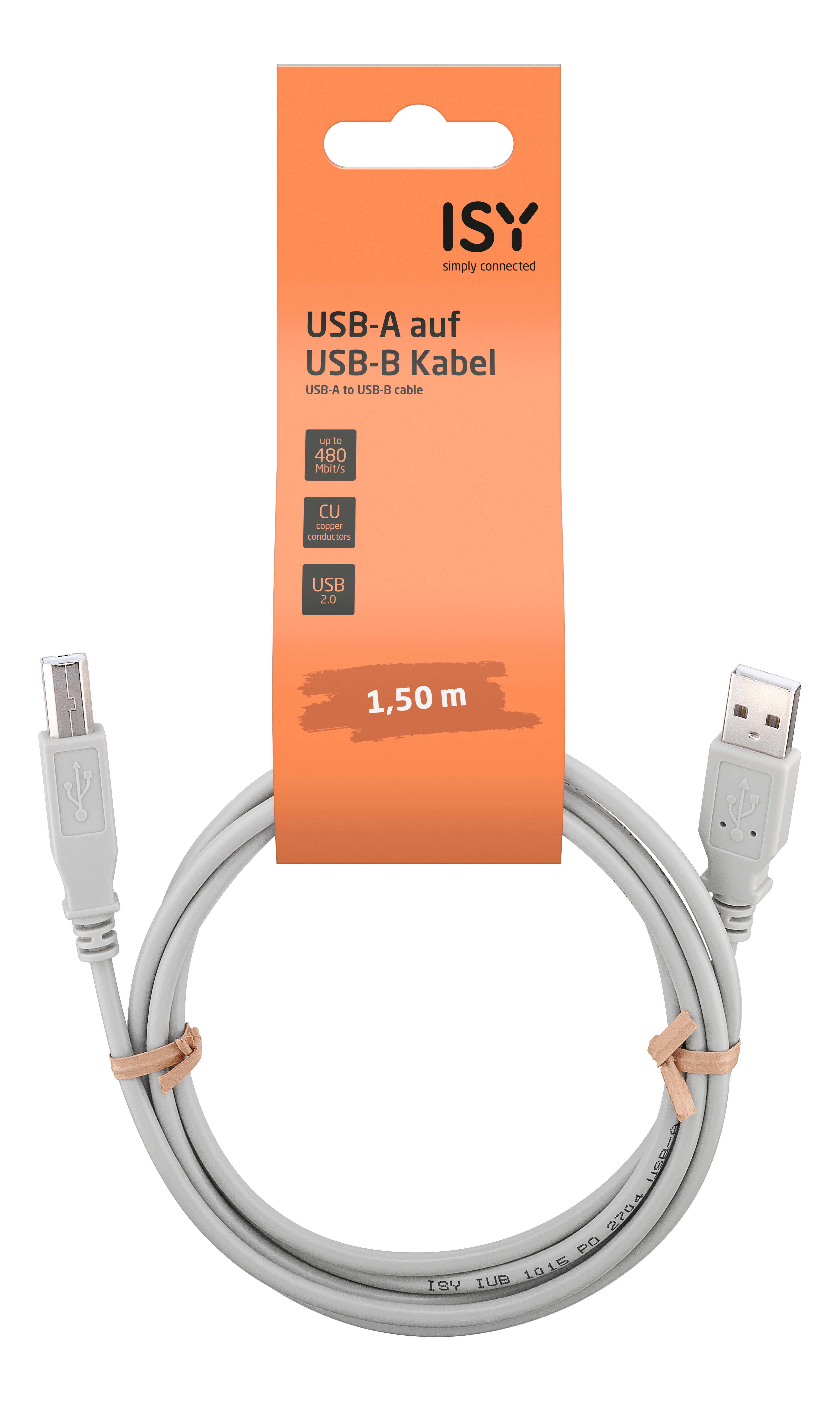 ISY IUB 1015, Câble USB-A vers USB-B, 1.5 m | MediaMarkt