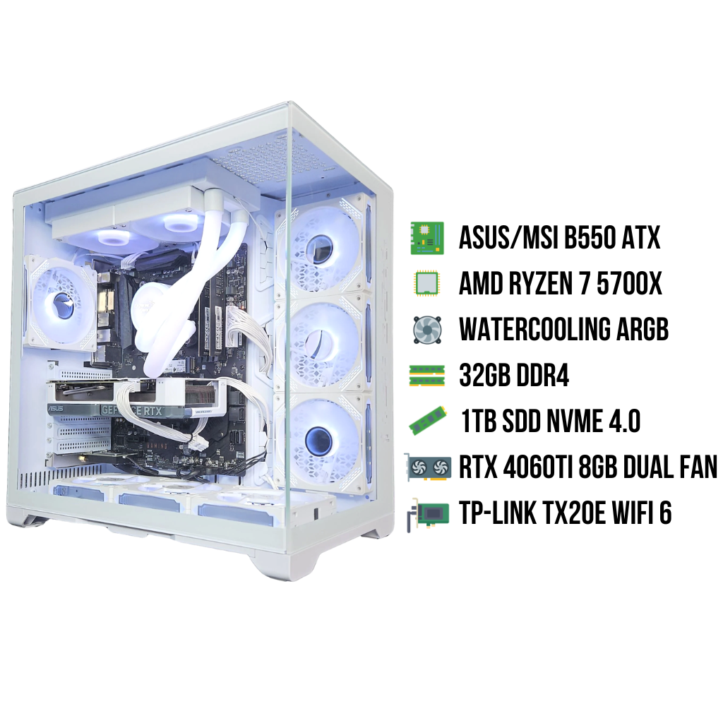 EXTREMEGAMER X EDITION LEVEL 2 Wit | AMD Ryzen 7 - 32 GB - 1 TB ...