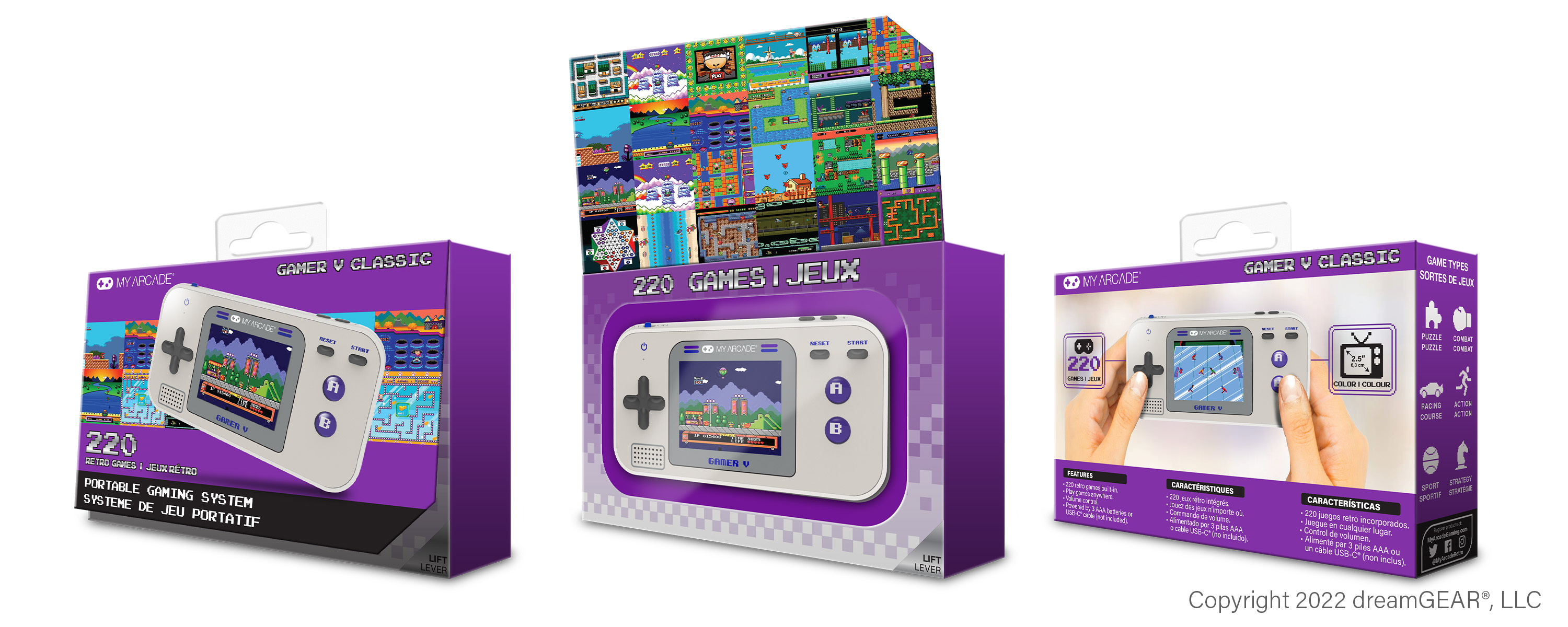 MYARCADE Gamer V Retro Konsol 220 Oyun Gri Mor Fiyat & Özellik | MediaMarkt