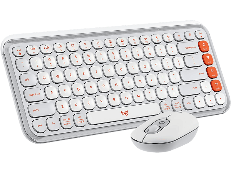 Mediamarkt LOGITECH Pop Icon Bluetooth Klavye & Mouse Seti Beyaz ...