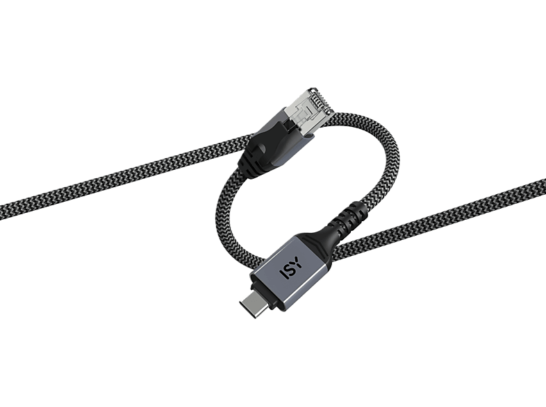ISY USB-C naar RJ-45 kabel Grijs (IPC-7001) | MediaMarkt