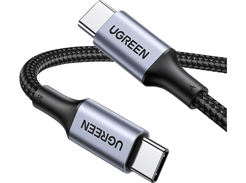 UGREEN USB-C auf USB-C PD 100 Watt, USB Kabel, Gray USB Kabel | MediaMarkt