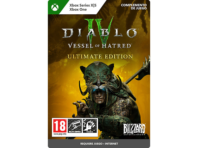 Xbox Series X & Xbox One Diablo IV: Vessel of Hatred Ultimate Edition (Código de descarga ...