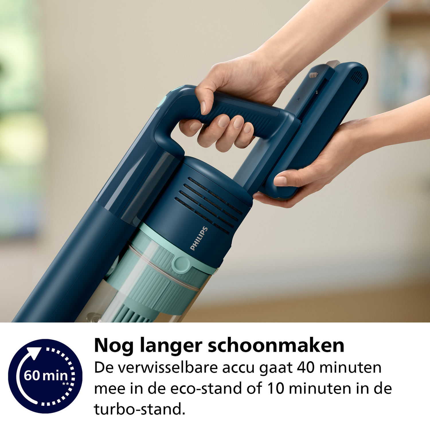 PHILIPS XC3031/01 Steelstofzuiger incl. kruimelzuiger Zwart/Blauw ...