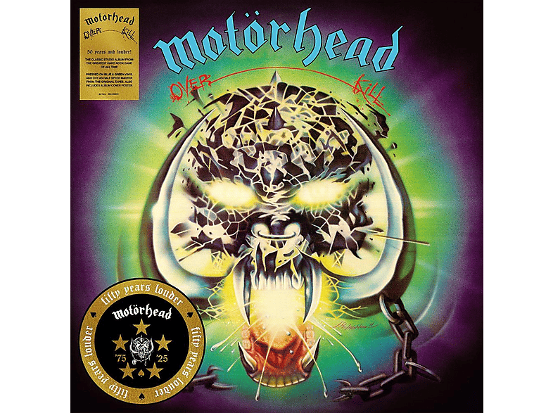 Motörhead | Overkill (50th Anniv.Turquoise And Blue Splatter LP ...