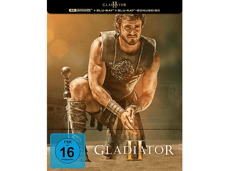 Gladiator II (Limitiertes SteelBook®) 4K Ultra HD Blu-ray + Blu-ray auf ...