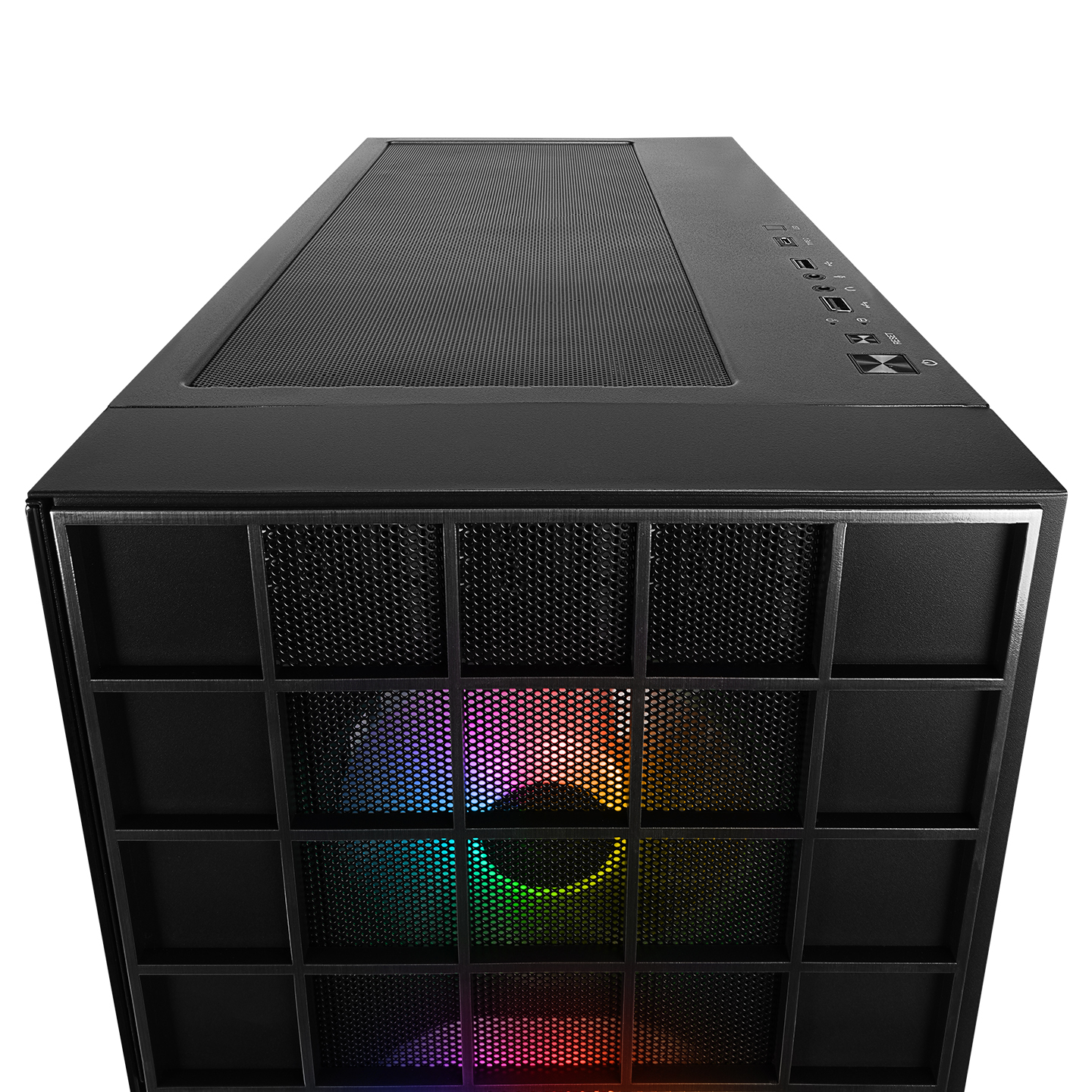 RAMPAGE AZZA V2 Temperli Camlı Siyah 4*12 cm ARGB Fan + Type-C ATX Mid ...