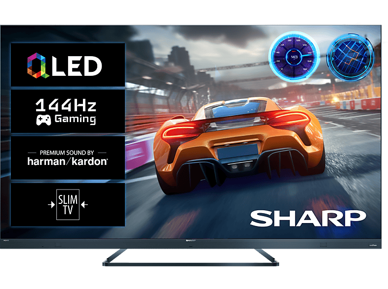 Telewizor QLED SHARP 65FQ8EG 65'' 4K 144Hz Google TV Quantum Dot | MediaMarkt