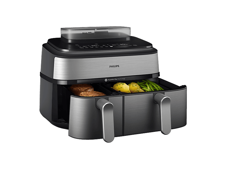 PHILIPS NA555/00 Steam Airfryer 5000 Series Dual Basket 9L Kapazität ...