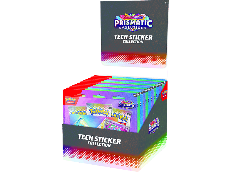 Pack merchandising | MagicBox, Pokemon TCG: SV8.5 Prismatic Evolutions Tech Sticker Collection ...