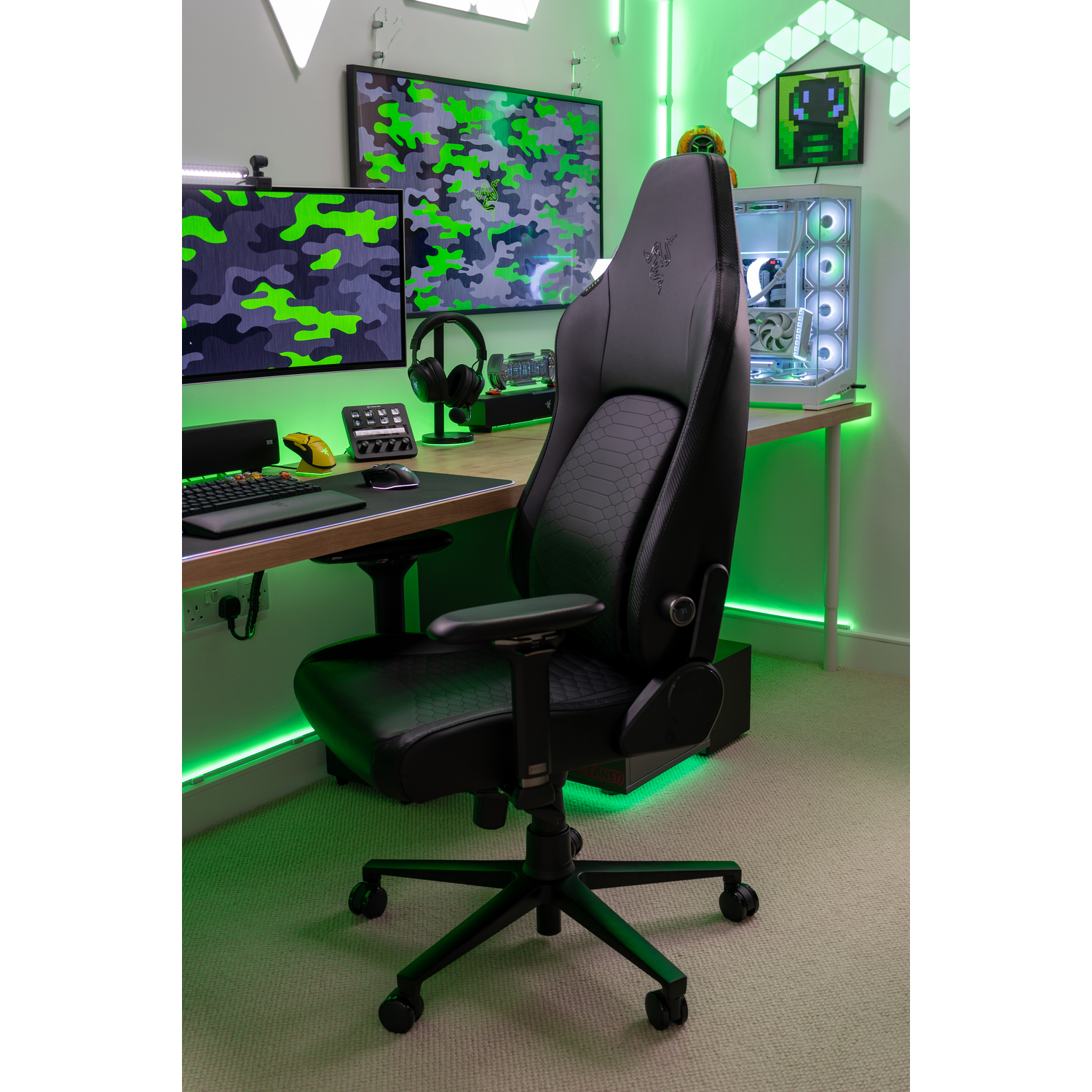 RAZER Chaise gaming Iskur V2 Fabric Noir (RZ38-04900300-R3G1)