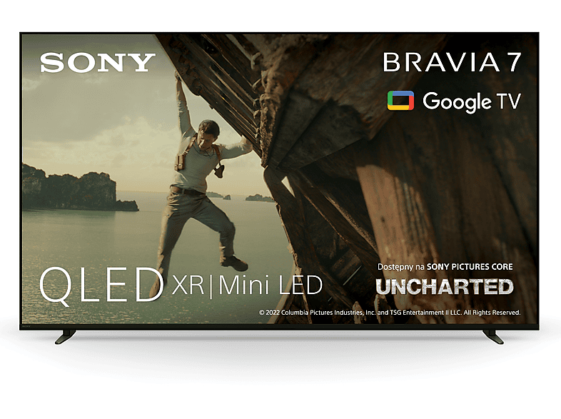 Telewizor QLED SONY BRAVIA 7 K-65XR70 65" 4K 120Hz Google TV XR Triluminos PRO | MediaMarkt