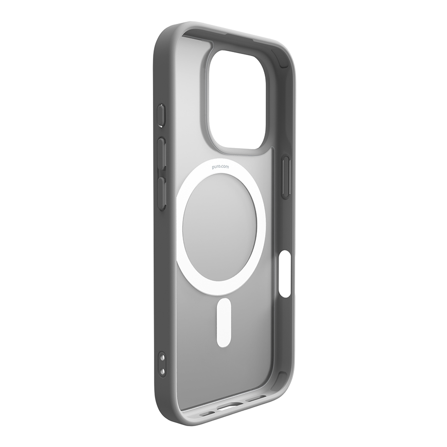 PURO Gradient Cover Magsafe iPhone 16 Pro Max Telefon Kılıfı Gümüş ...