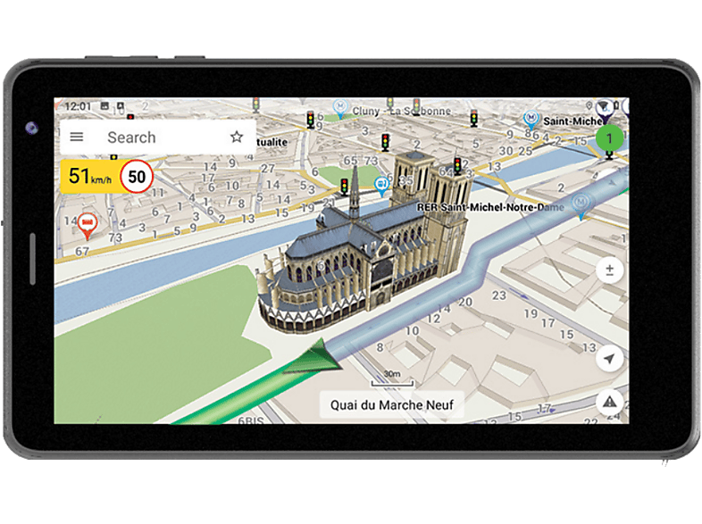 NAVITEL T797 4G navigációs tablet, Android 14 Go,Tárhely: 64 GB, térkép ...