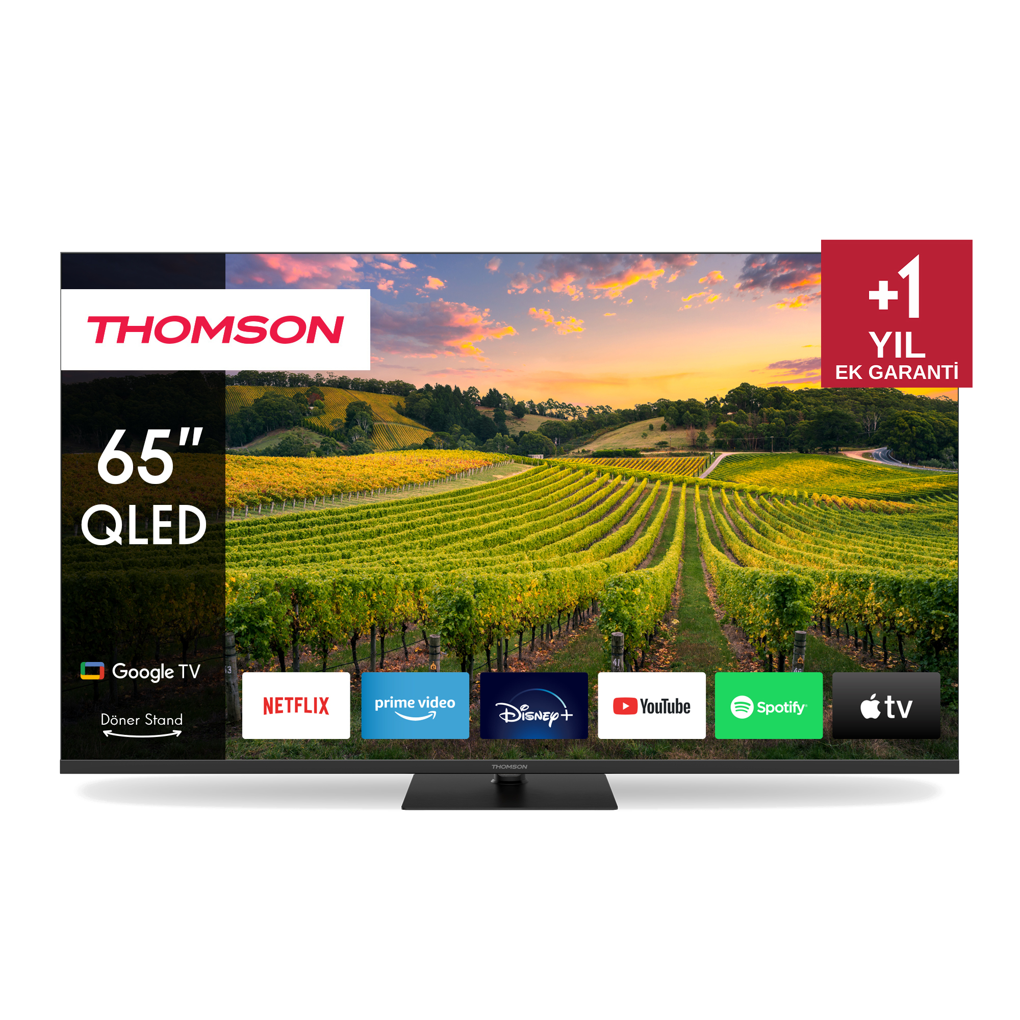 THOMSON 65QG5C14 65 inç 164 Ekran Uydu Alıcılı Ultra HD 4K Google Smart ...
